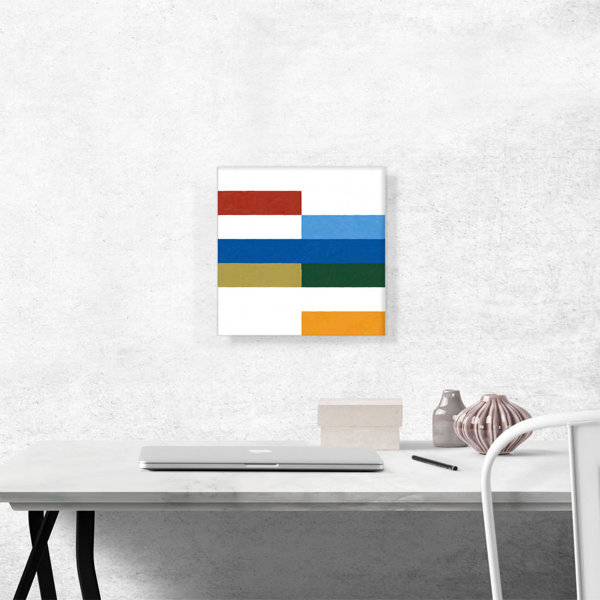 Artcanvas Mid Century Modern Disconnecting Rectangles Canvas Art Print Wayfair Canada